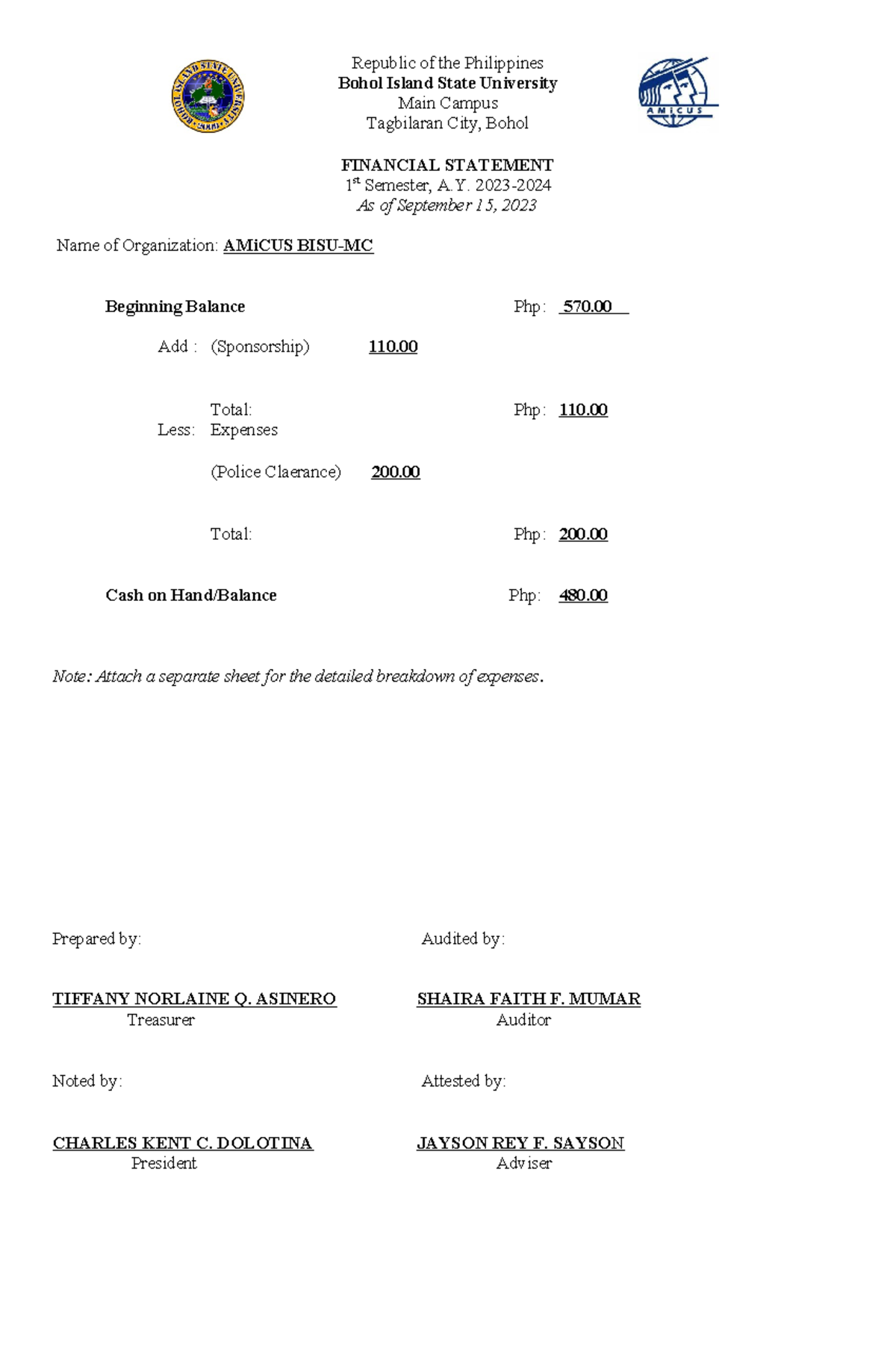 3 Financial-Statement - Republic of the Philippines Bohol Island State ...
