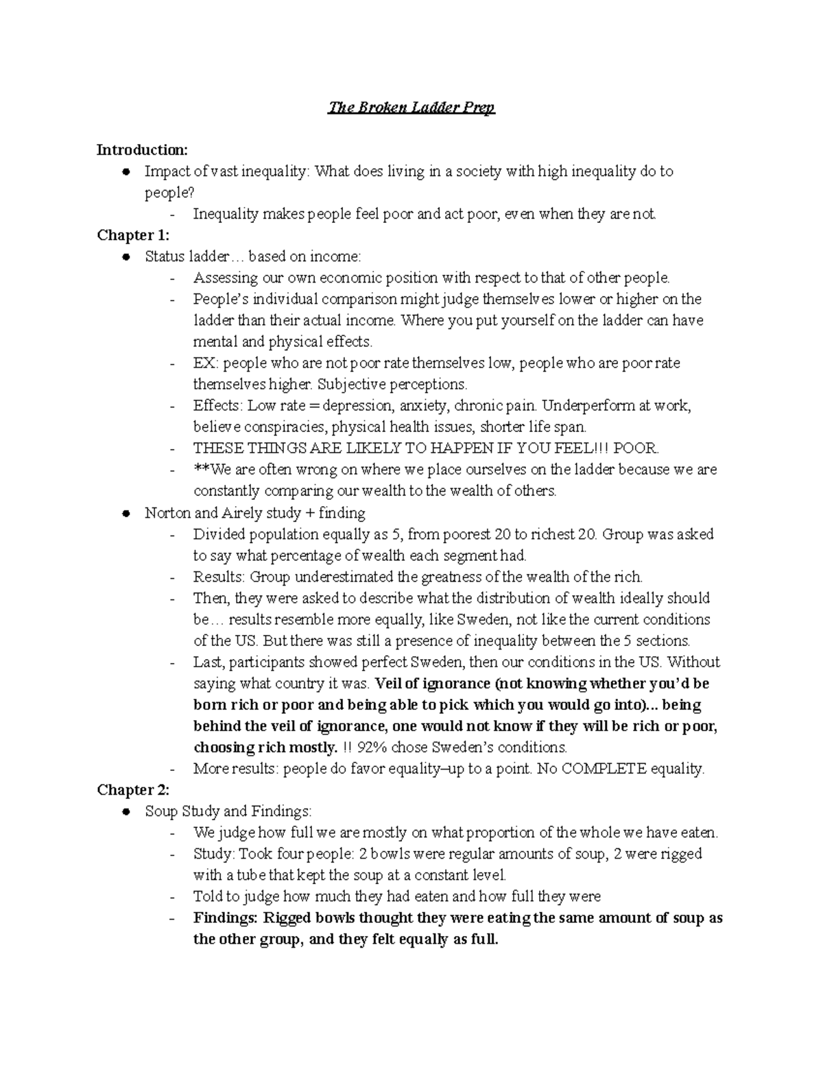 All Chapter Notes for the Book, The Broken Ladder - The Broken Ladder ...