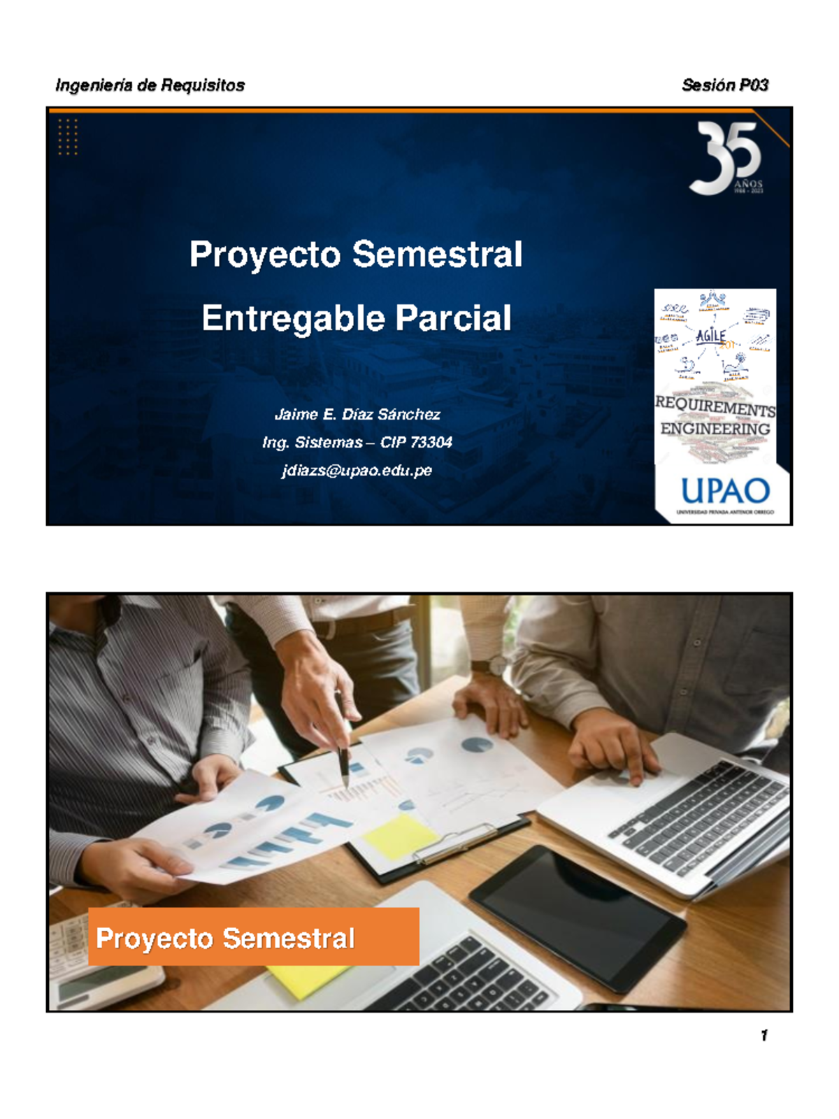 IR P03 Proyecto Semestral - Parte 1 - Proyecto Semestral Entregable Parcial Jaime E. Díaz ...