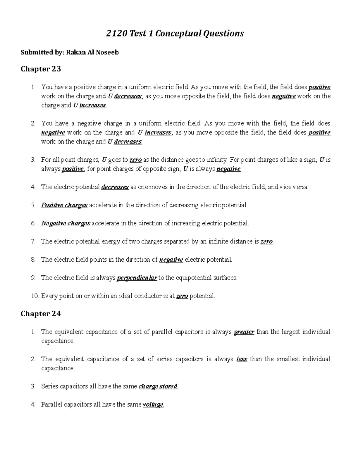 Test 2 Conceptual Questions - 2120 Test 1 Conceptual Questions ...
