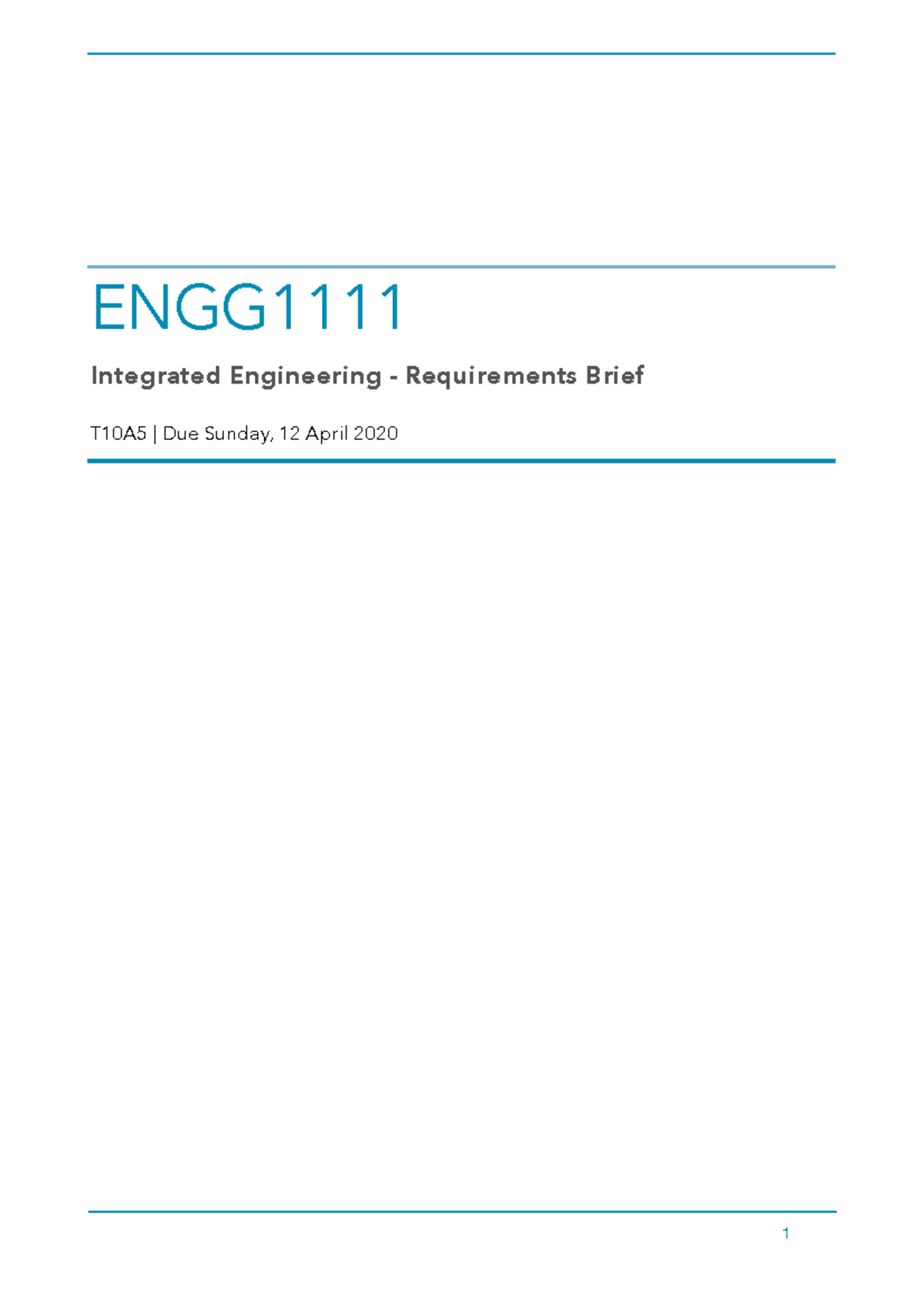 ENGG1111 - Requirements Brief Final - ENGG Integrated Engineering ...