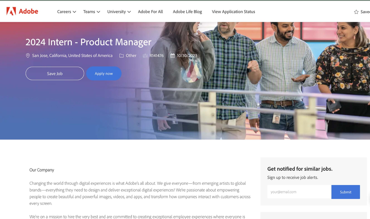 Adobe internship - LINGUA980 - Studocu