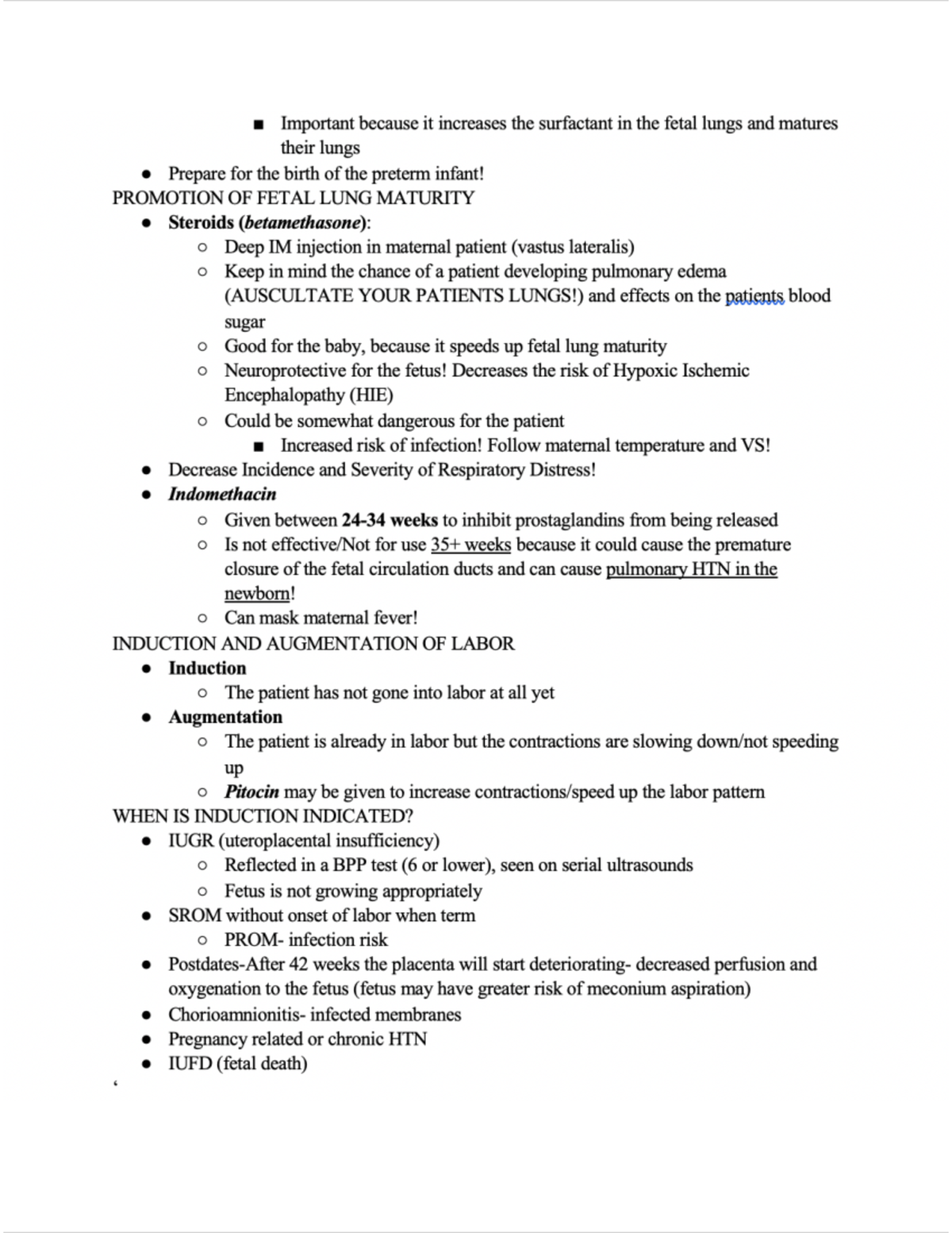 Intrapartum complications notes page 4 - NURS 326 - Studocu