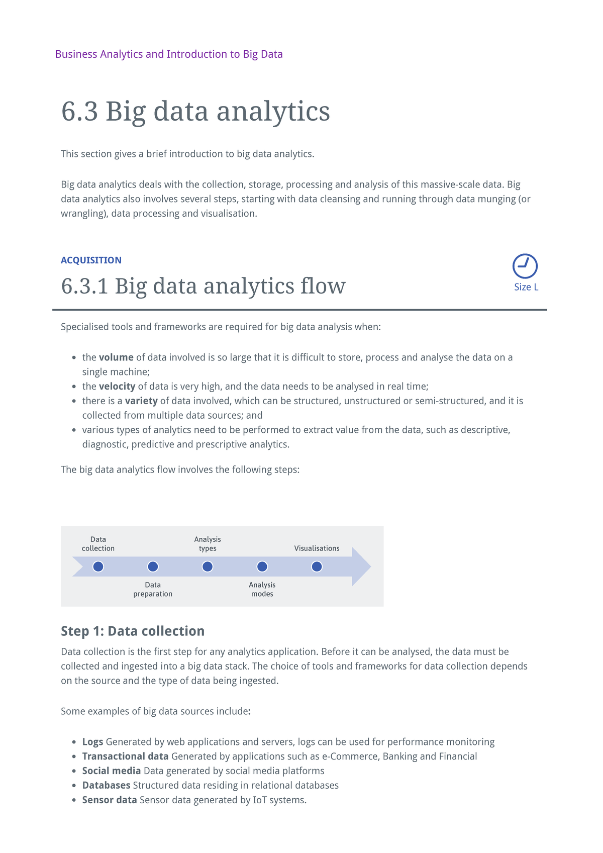 Big data analytics - Notes - This section gives a brief introduction to ...