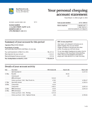 American Express Bank Statement Bank Statements - American Express ...