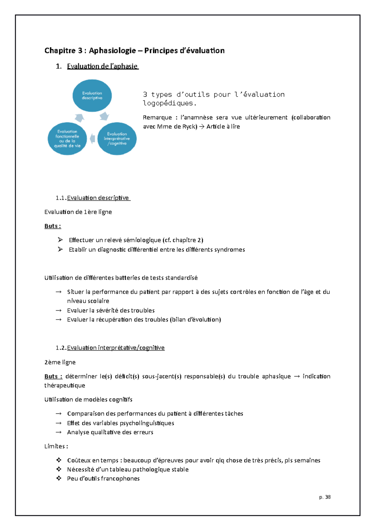 Chapitre 3 clinique neuro - Chapitre 3 : Aphasiologie – Principes d ...