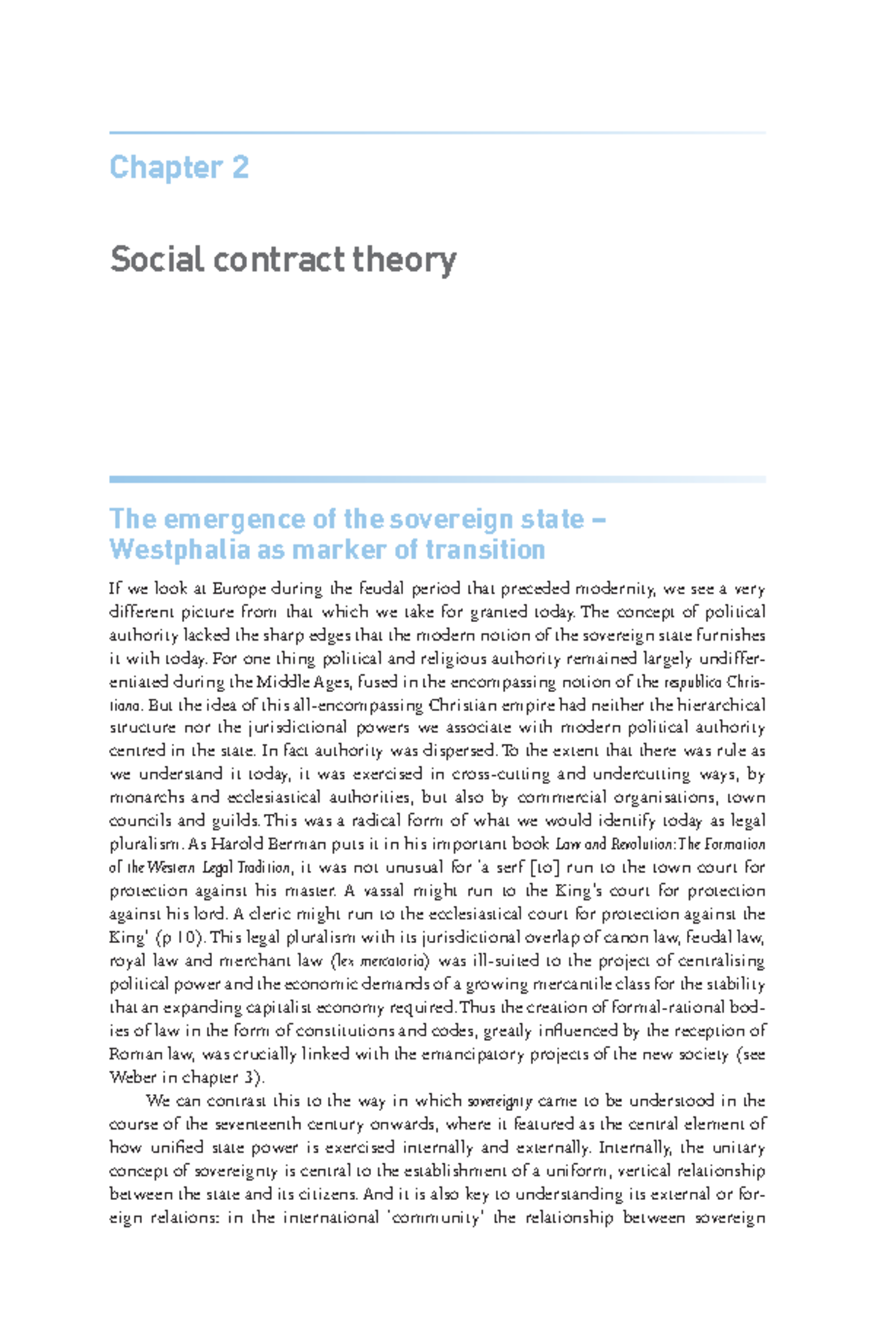 10 - readings for maths - Chapter 2 Social contract theory The ...