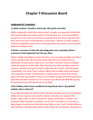 Document 7 - disscussion post - Chapter 6 Discussion Board Assignment ...