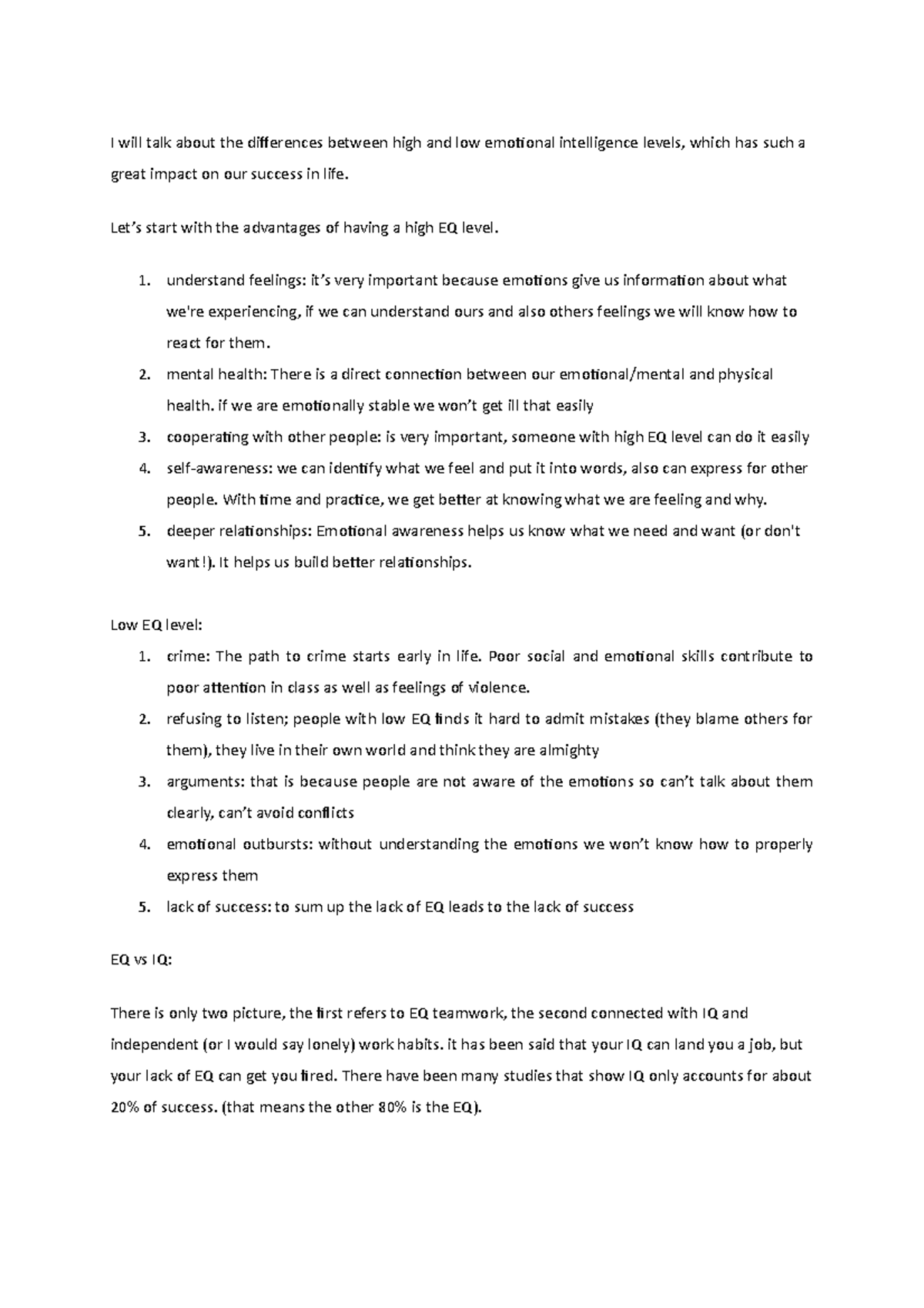 EQ-IQ - The paper gives insight into the importance and difference of ...