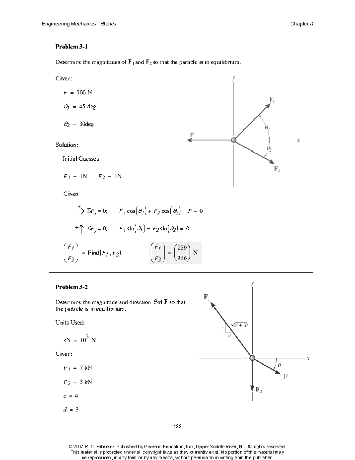 Hibbeler, statics 11th edition solutions manual. Chapter 3 - Problem 3 ...
