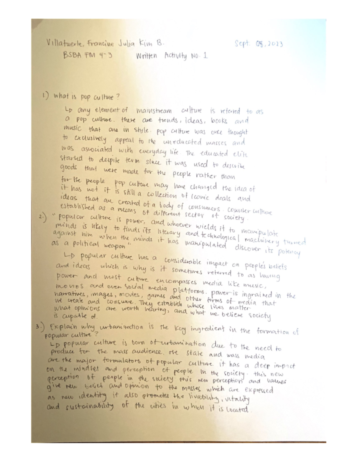 Villafuerte, Francine Julia Kim B. - Assignment 1 - Banking and ...