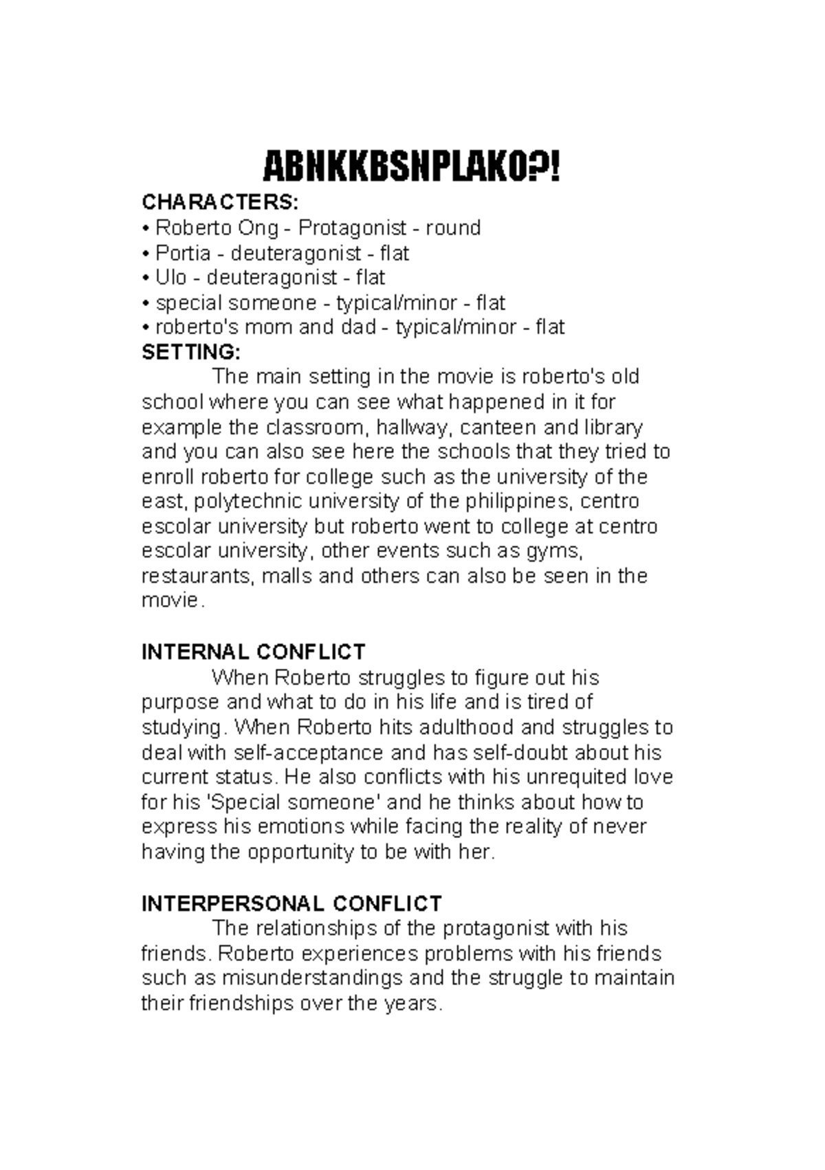 21st century - SUMMARY OF ABNKKBSNPLAKO?! - ABNKKBSNPLAKO?! CHARACTERS ...