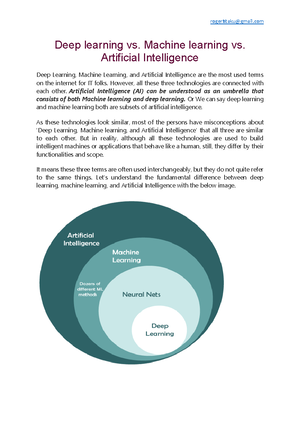 AI&ML L3 - Machine learning and ai lectures - AI&ML L By Engr. Nchetue ...