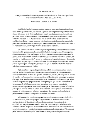 Análise de Política Externa - anotações de aula - Anáise de Política ...