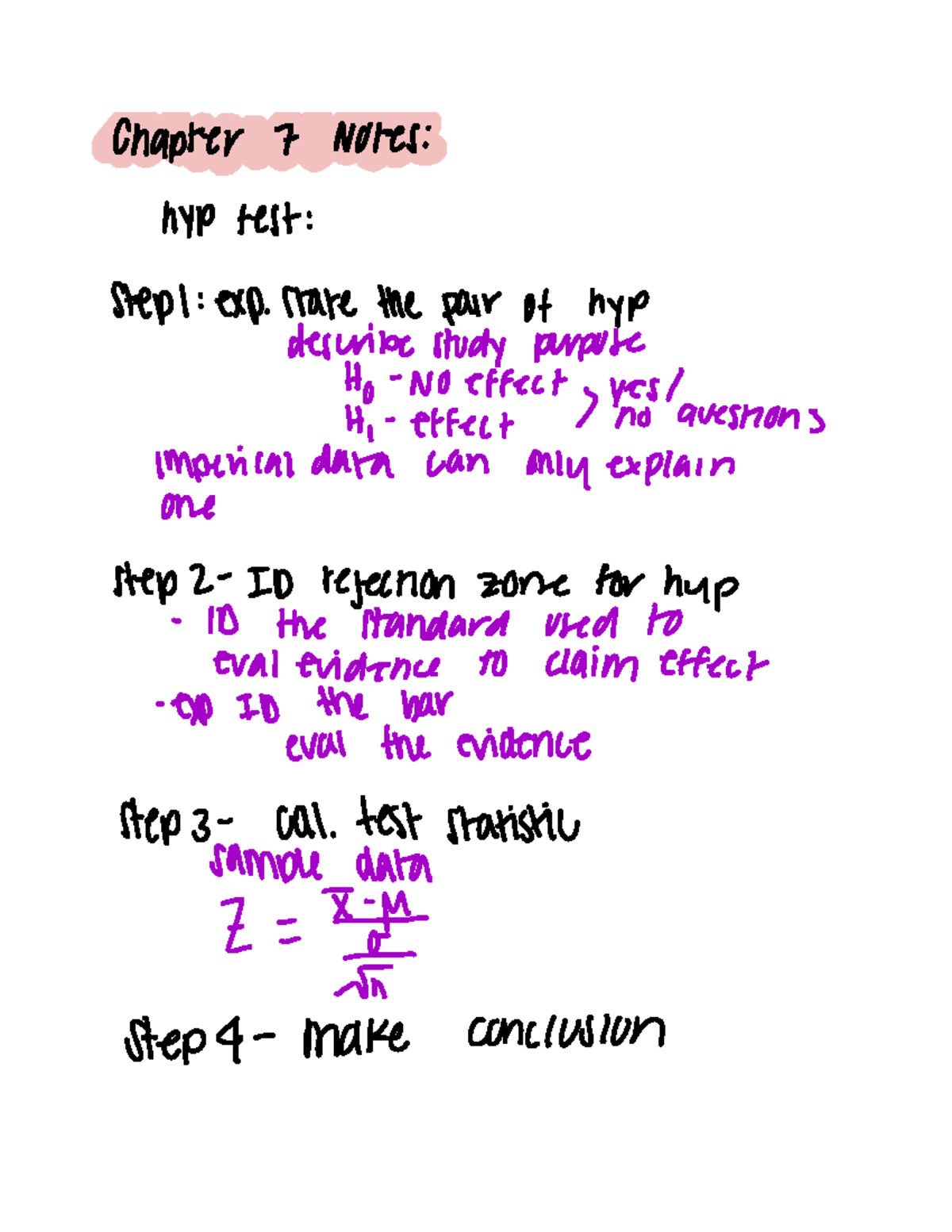 Note Feb 26, 2021 - notes - Chapter 7 Notes hyp test Steph exp state ...