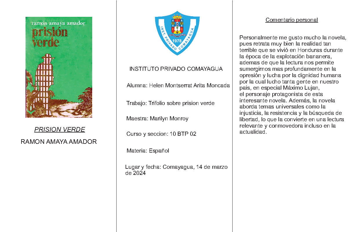 Sin título-2 - Obra de ramon amaya amador, trifolio final - PRISION ...
