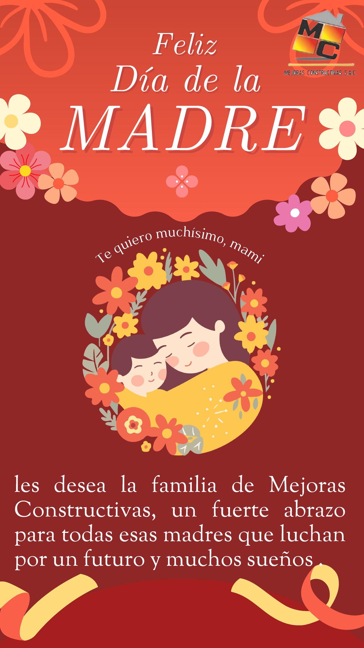 Tu Historia Día de la Madre Ilustrado Rojo Amarillo - Informe de ...