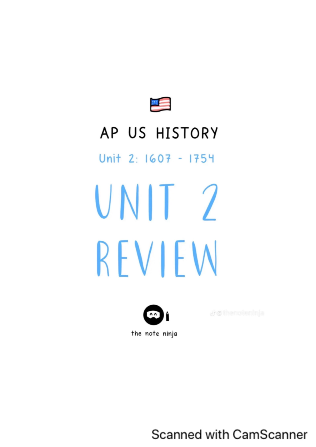 Unit Review - Just notes - AP US HISTORY Unit 2: 1607 1754 UNIT 2 ...