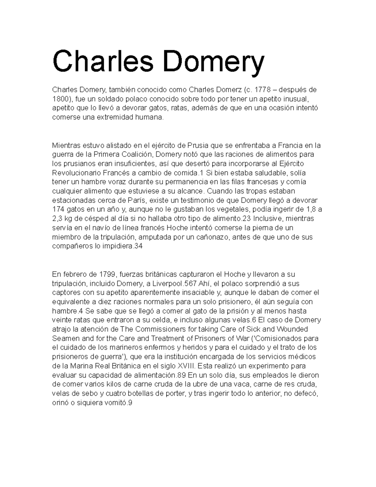 Charles Domery - Apuntes 7/11 - Charles Domery Charles Domery, también ...
