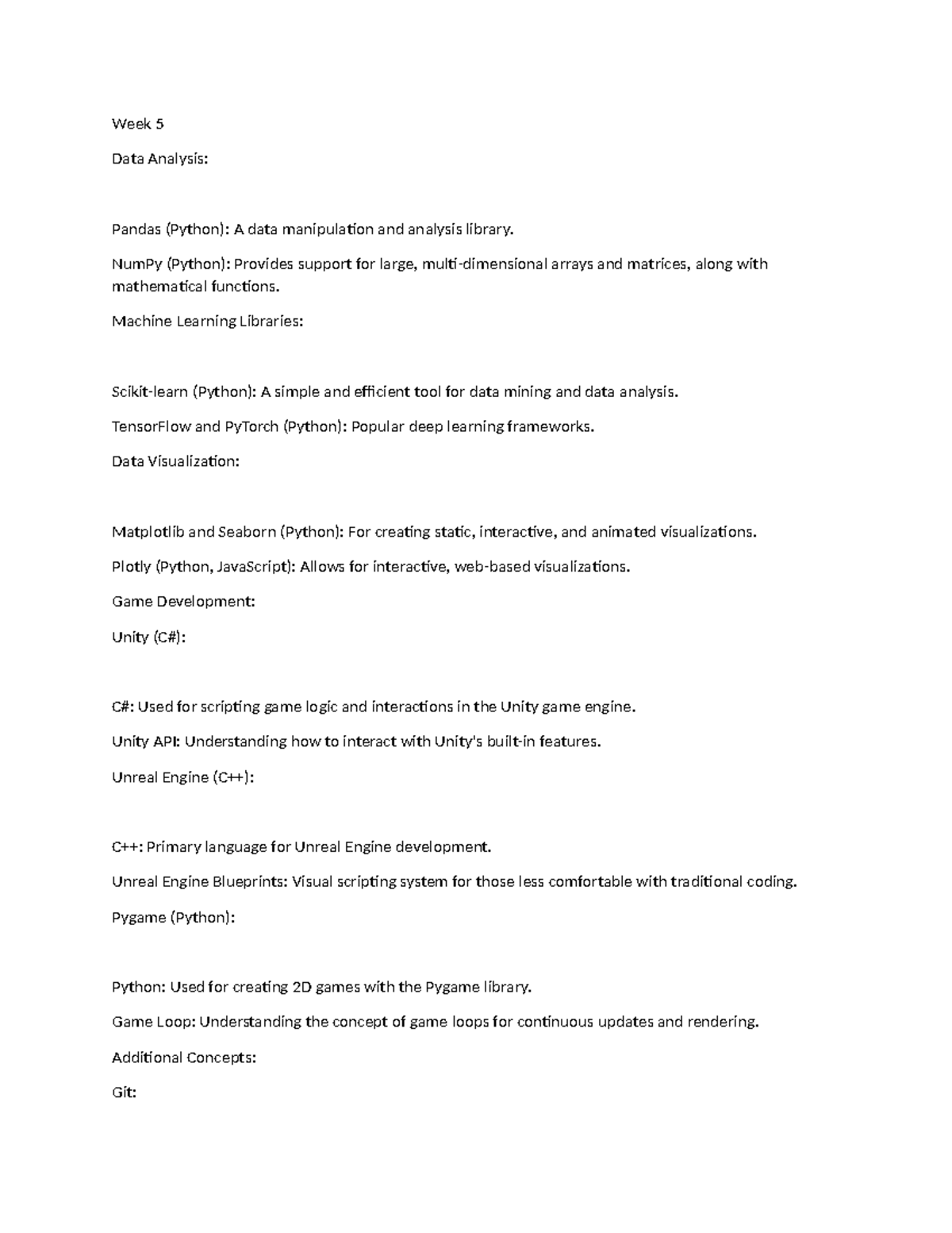 Week 5 CG - Class Notes - Week 5 Data Analysis: Pandas (Python): A data ...