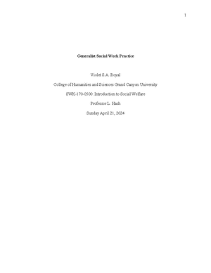Topic 2 assignment - Toddriana Brown-Washington Grand Canyon University ...