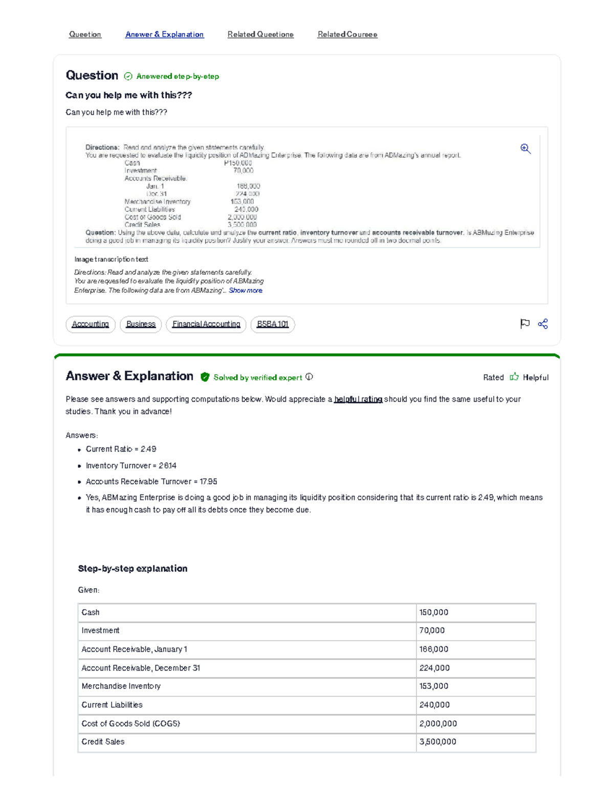 [Solved] Can you help me with this Course Hero - Question 숤Answered ...