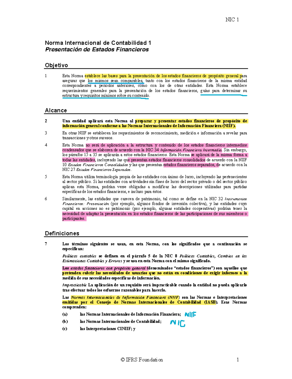 NIC 1 BV2022 GVT - Información didáctica a conocer - Norma ...
