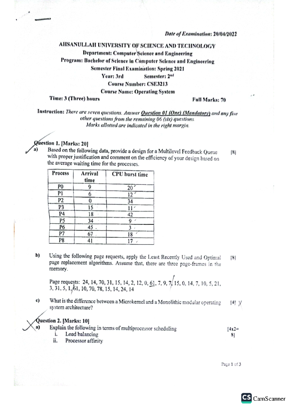 CSE3213 OS Spring 2021 - all to read - Data Communication - CamScanner CamScanner - Studocu