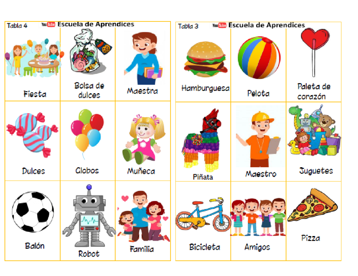 Loteria dia del niño - Español - Studocu