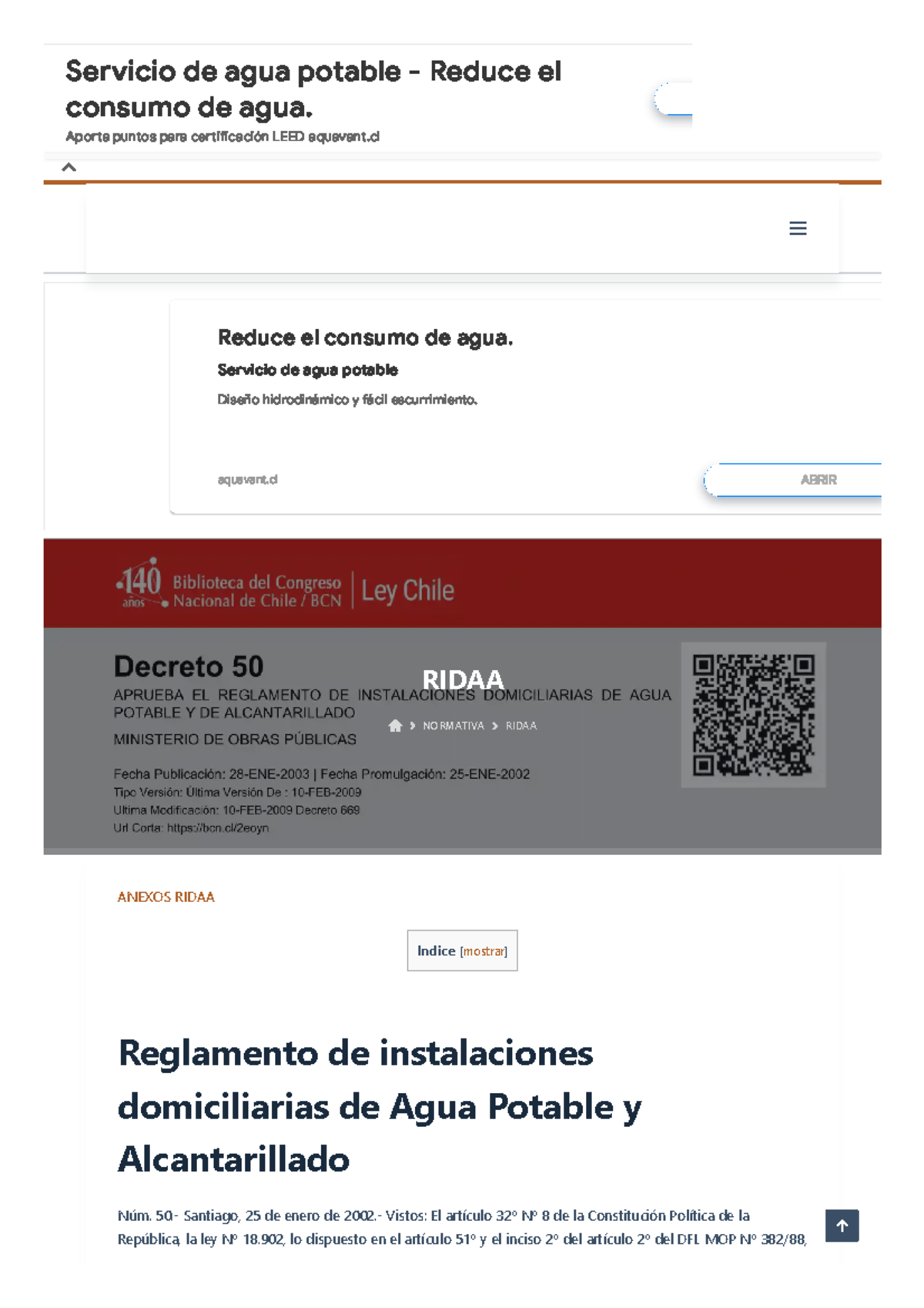 Ridaa - Reglamento de instalaciones domiciliarias de Agua Potable y ...