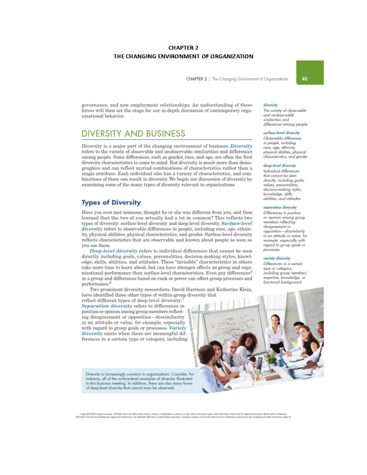 Chapter 2 THE Changing Environment OF Organization - Organizational Behavior - CHAPTER 2 THE ...