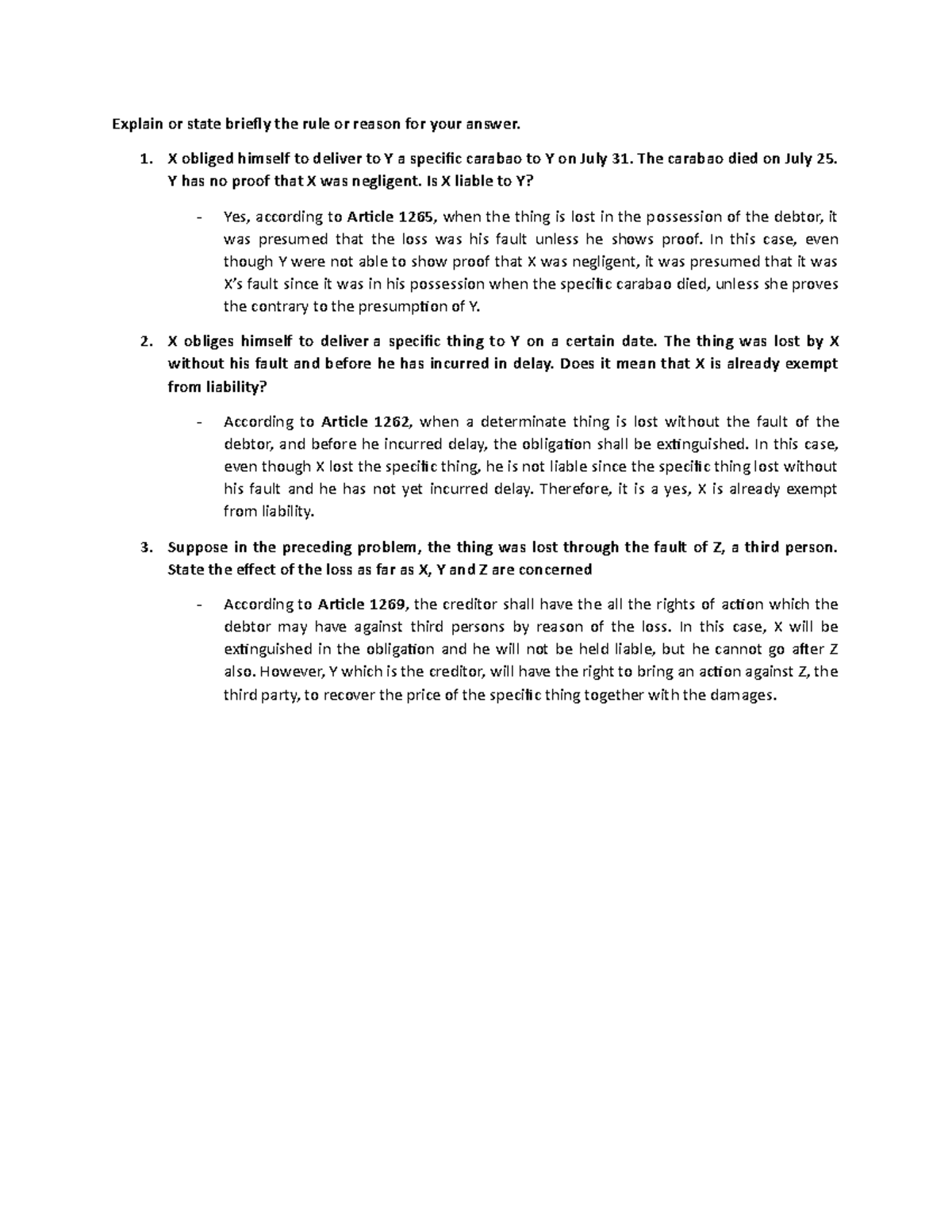 Learning Assessment No. 2 lesson 6-10 - Explain or state briefly the ...