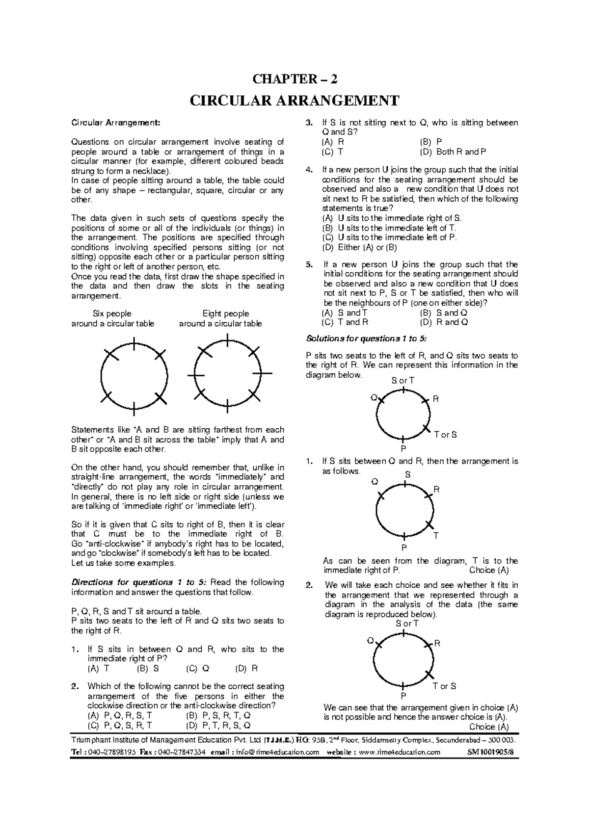 Chapter-2 Circulararrangement Bar Graph - Triumphant Institute of ...