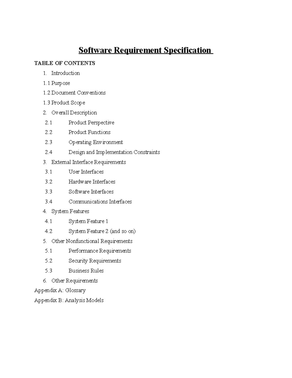 Software Requirement Specification-1 - Software Requirement ...