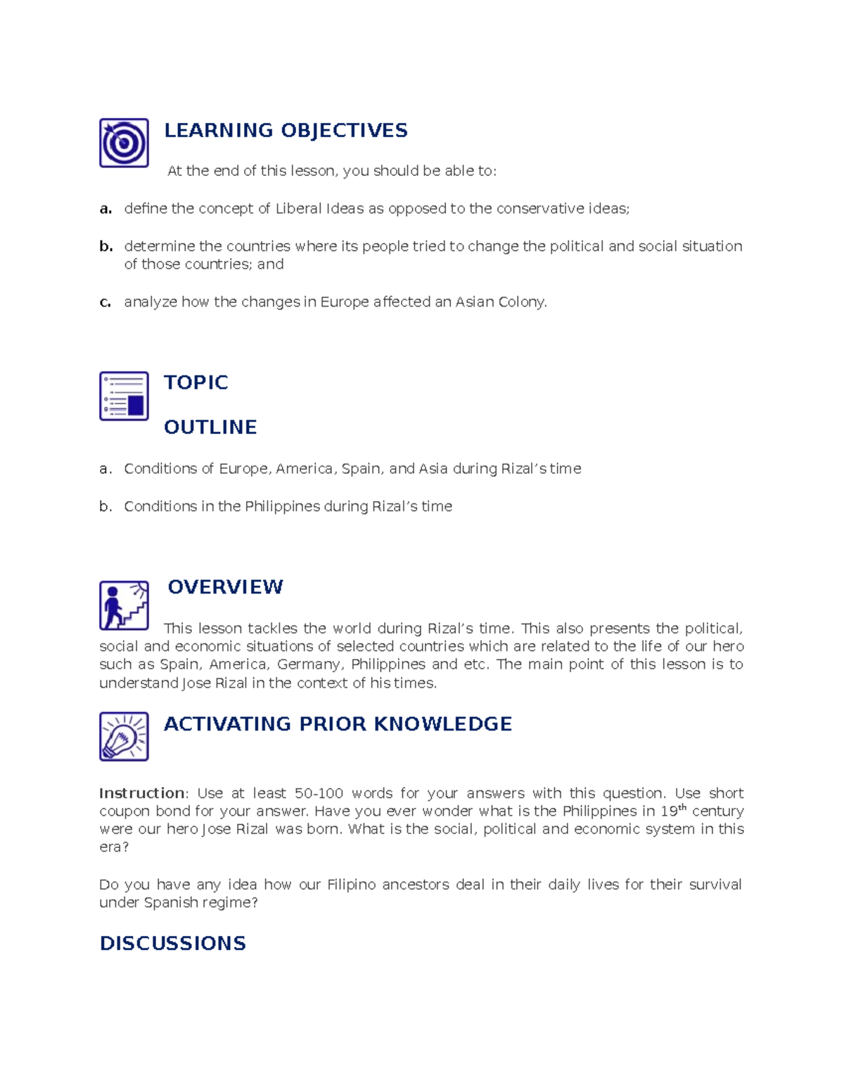 Rizal Reading Material Pre Lim - Banking and Financial Institution ...