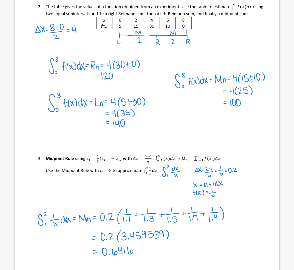 IMG 0815 - Professor Nelson: Calculus 2: 5.2 Lecture Notes/ Practice ...