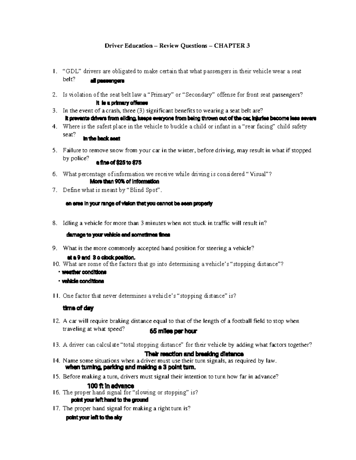 Kami Export - Chapter 3 Review Questions - Driver Education – Review ...