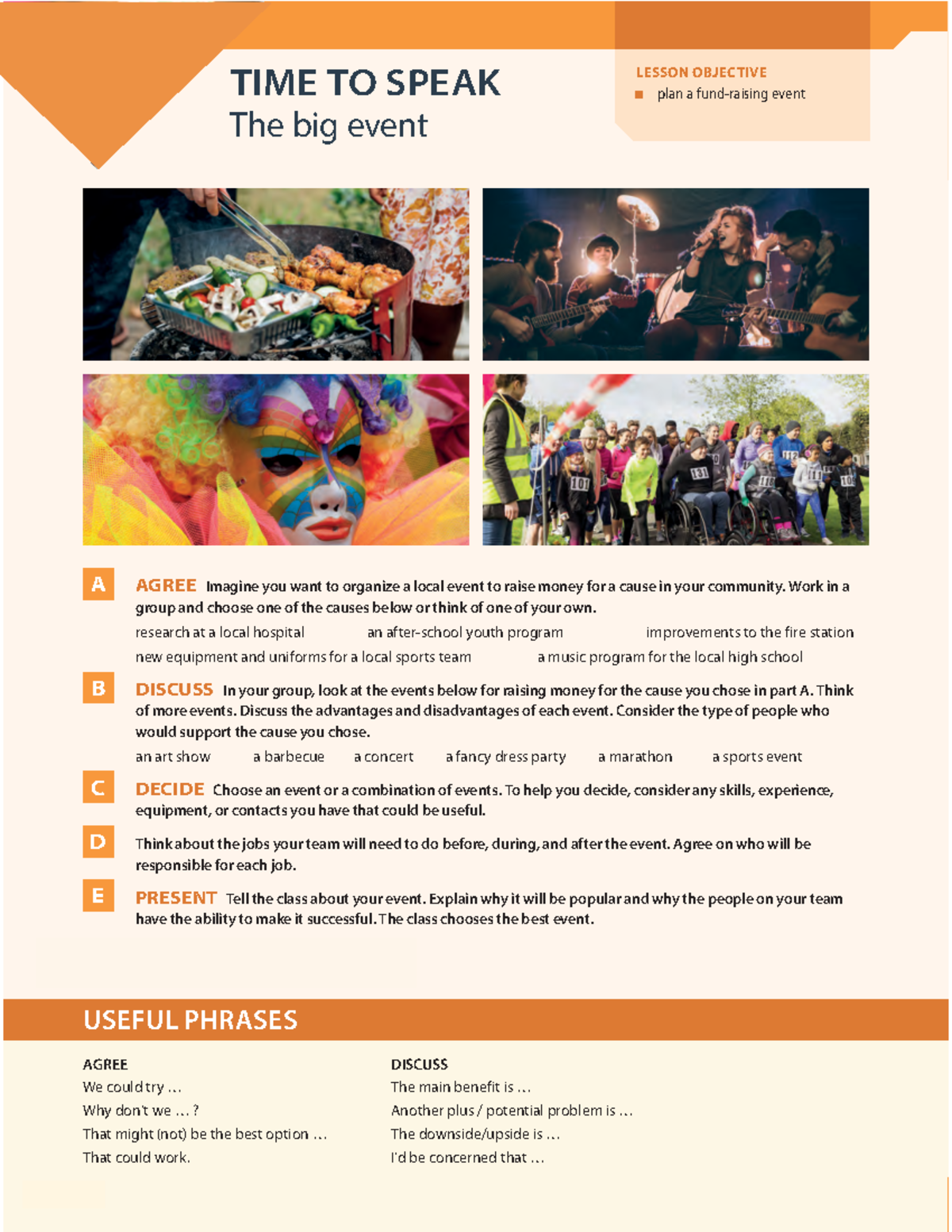 BUS Program Evolve 5 Lesson Plan 4 Handout 4 - USEFUL PHRASES 4. AGREE ...