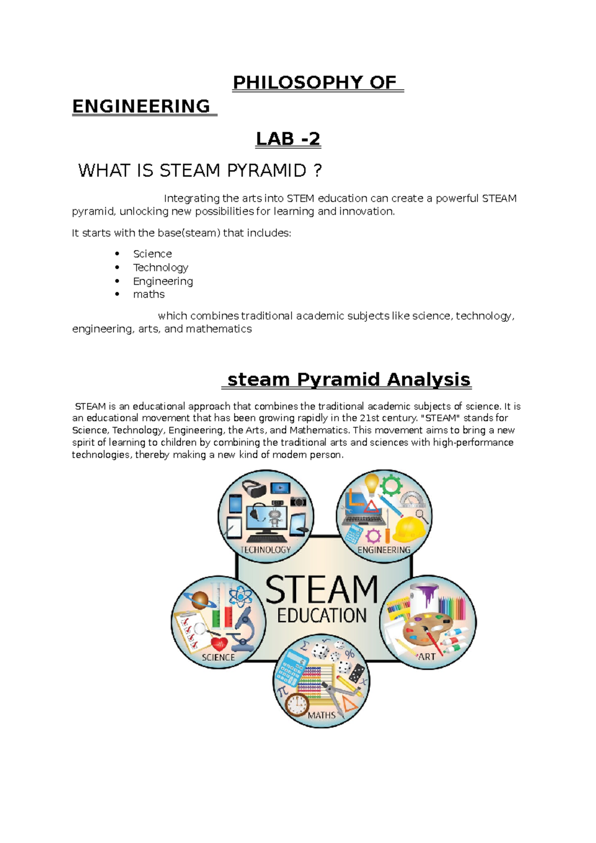 Philosophy OF Engineering lab-2 - PHILOSOPHY OF ENGINEERING LAB - WHAT ...