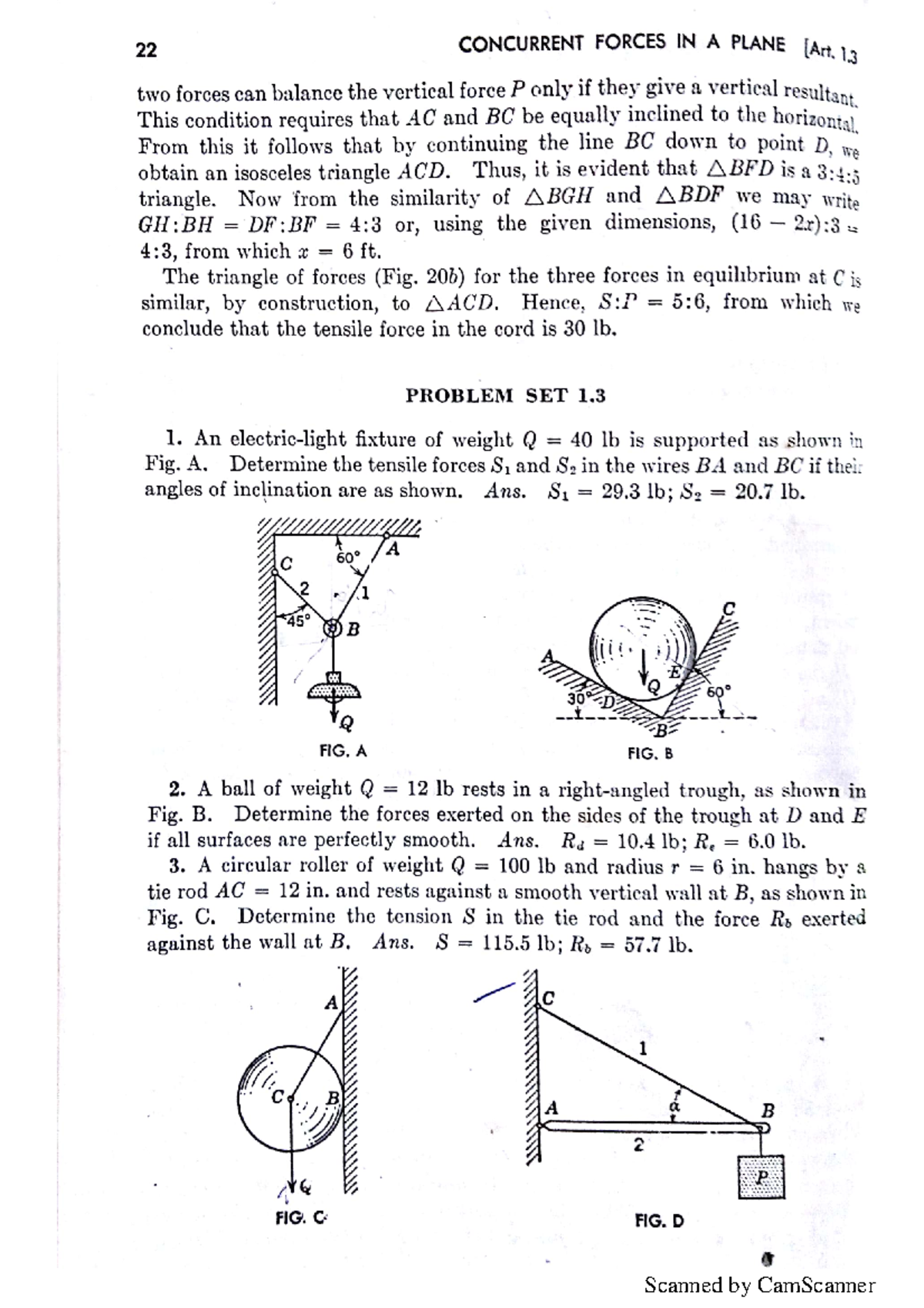 AM problem set - Engineering Mechanics - Scanned by CamScanner Scanned ...