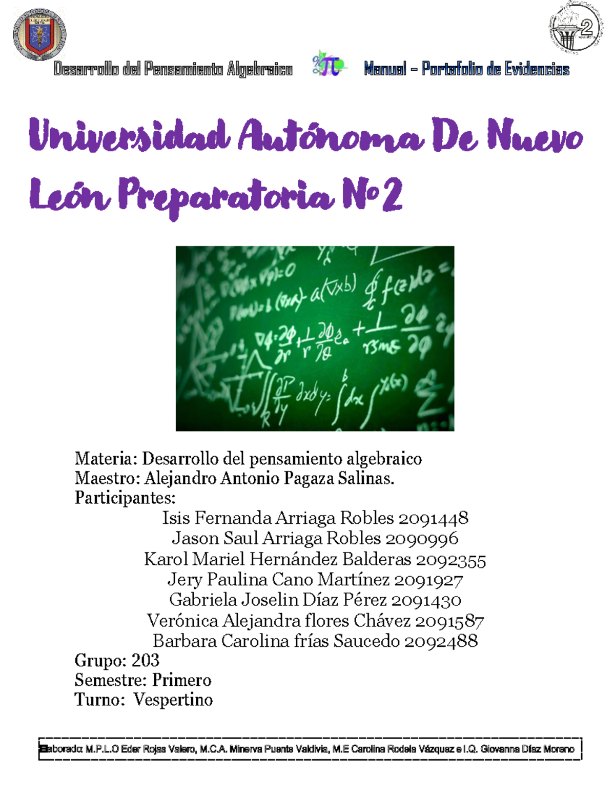 Cuadernillo DE Trabajo DPA - SEM AGO-DIC-2021-Completado - Materia ...