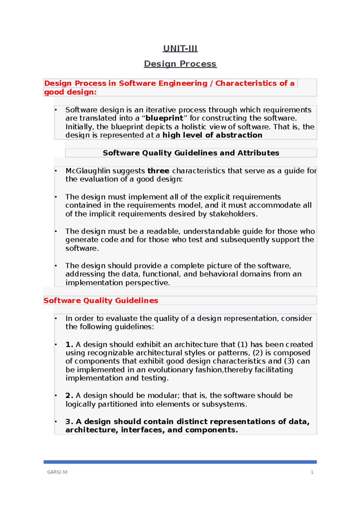 Design Process and Design Quality - UNIT-III Design Process Design ...