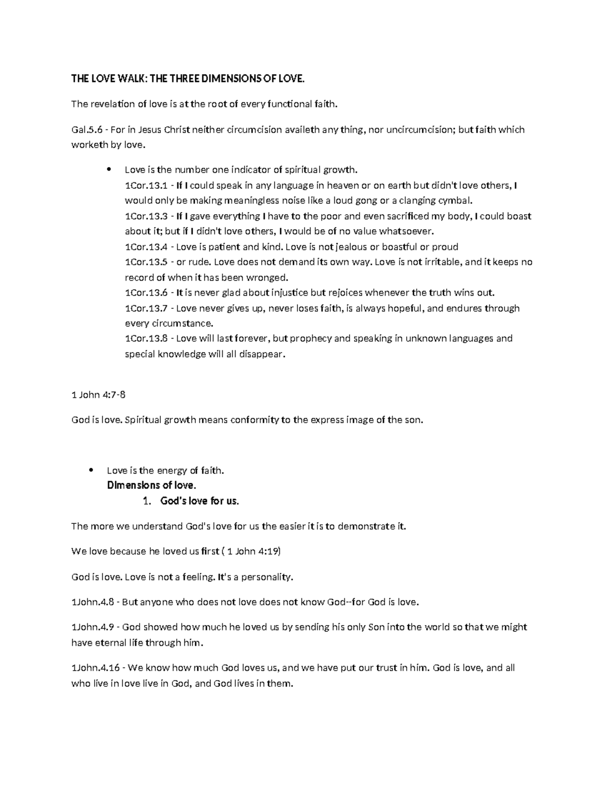 THE LOVE WALK -WPS Office - THE LOVE WALK: THE THREE DIMENSIONS OF LOVE ...