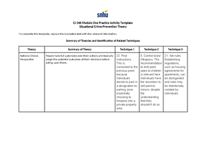 CJ 306 Project Two Memo Assignment - CITY OF GREENVILLE POLICE ...