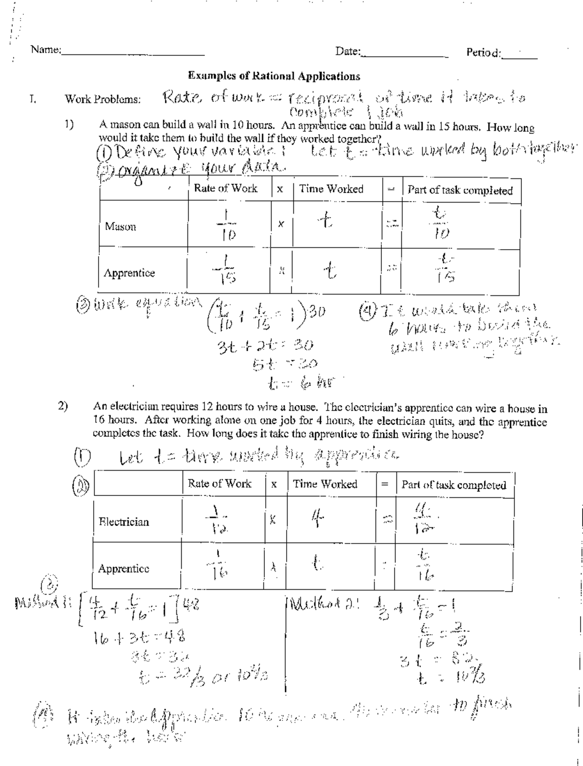 10.3 Notes KEY-Applications Work and Motion Problems - ENGL 3313 - Studocu