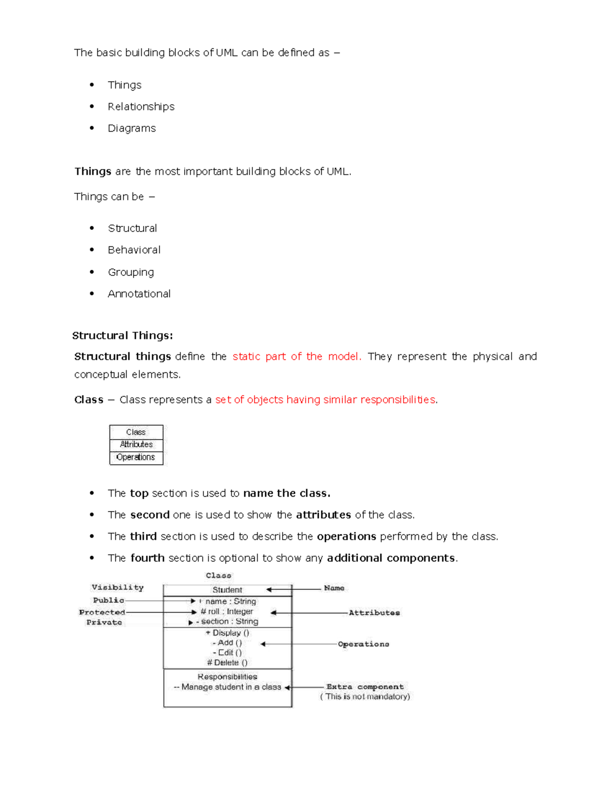 Uml - dfhkfh - ####### The basic building blocks of UML can be defined ...
