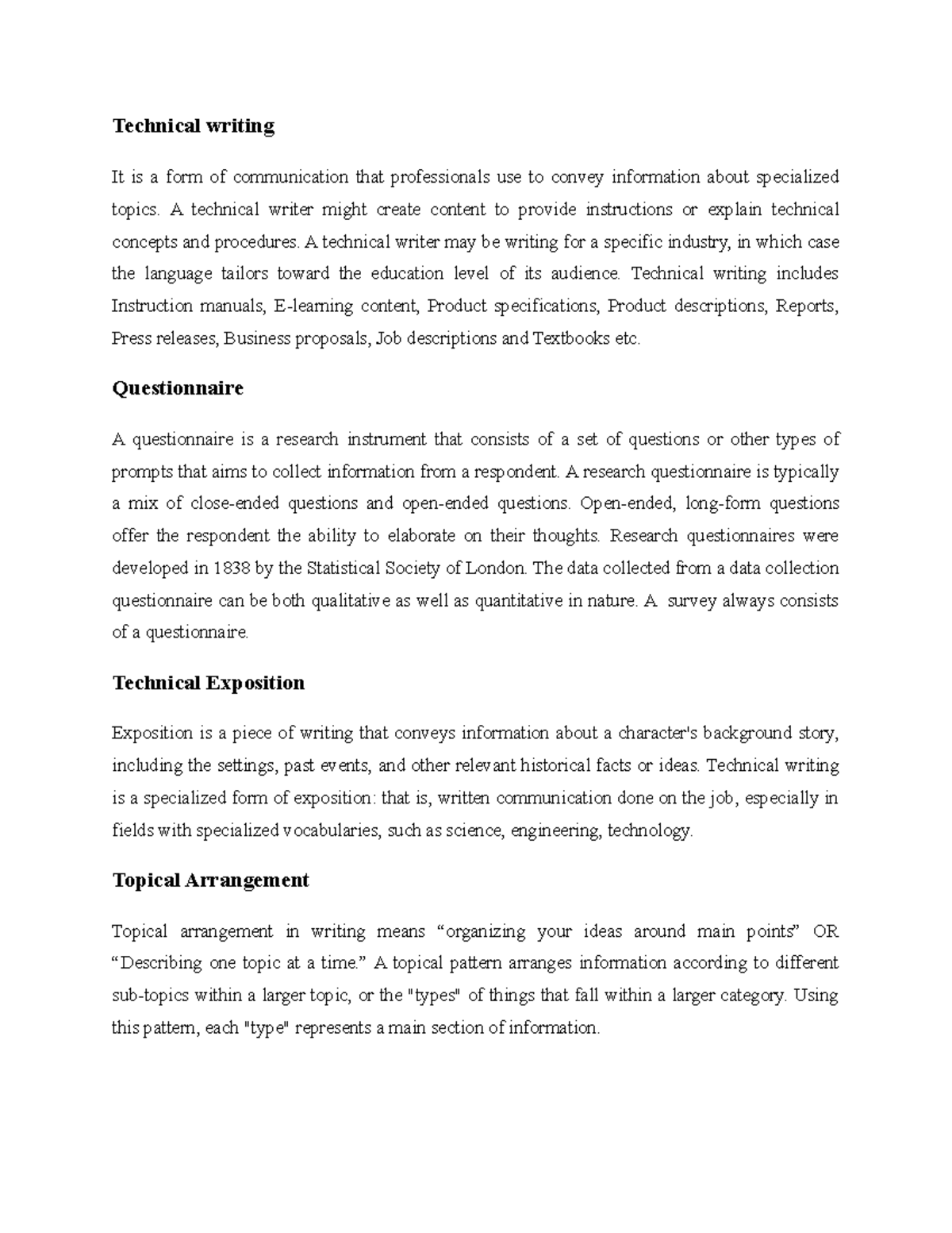 Technical Writing - Prepare yourself for exams in one day. - Technical ...