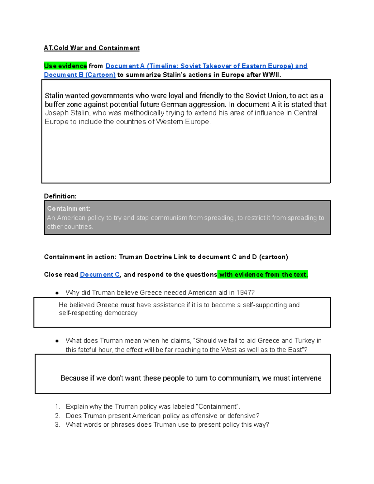 Manuela Torres Coreas - AT.2.Cold War and Containment - AT War and ...