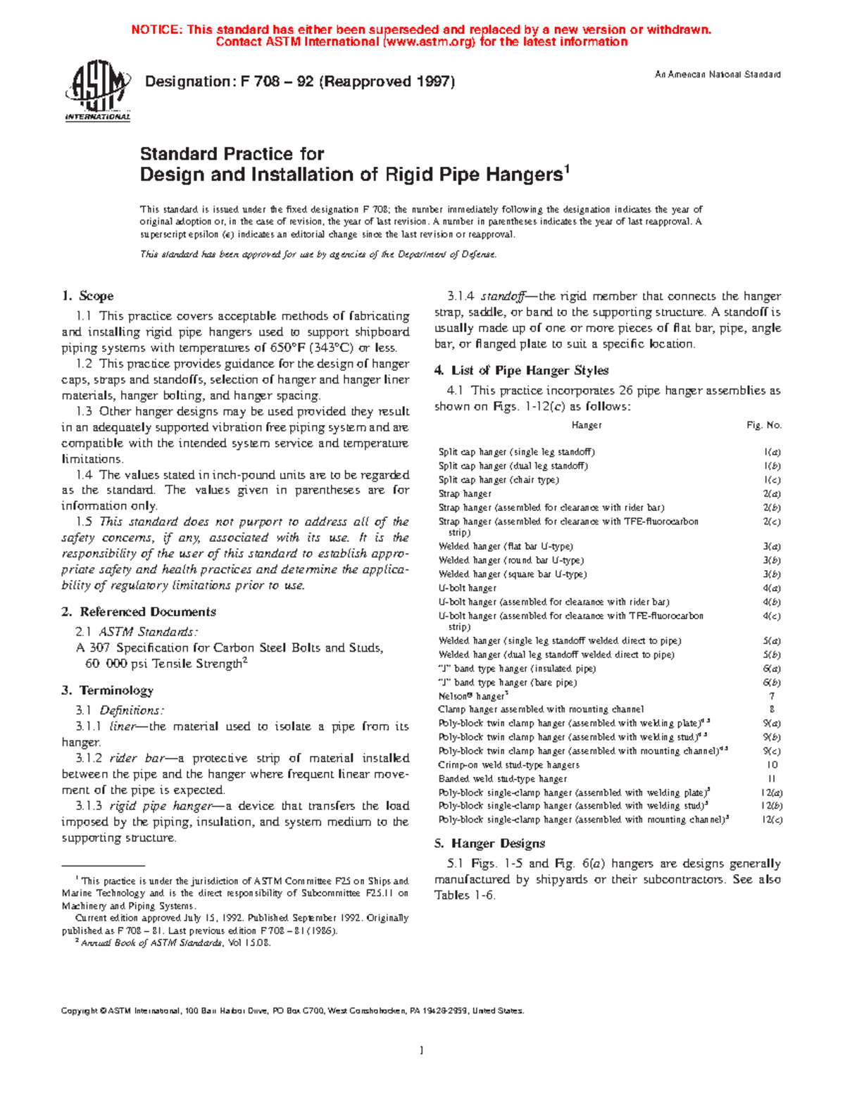 F 708 – 92 R97 ; Rjcwoc 05MLI5NW - Designation: F 708 – 92 (Reapproved ...