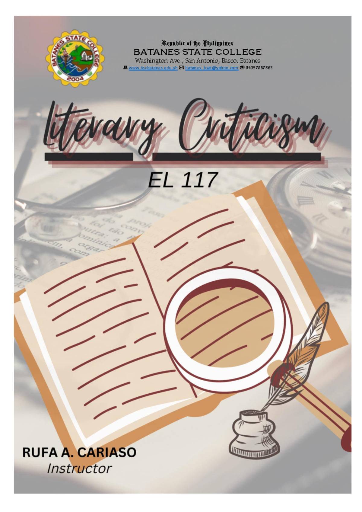 Module 3 - BATANES STATE COLLEGE Washington Ave., San Antonio, Basco ...